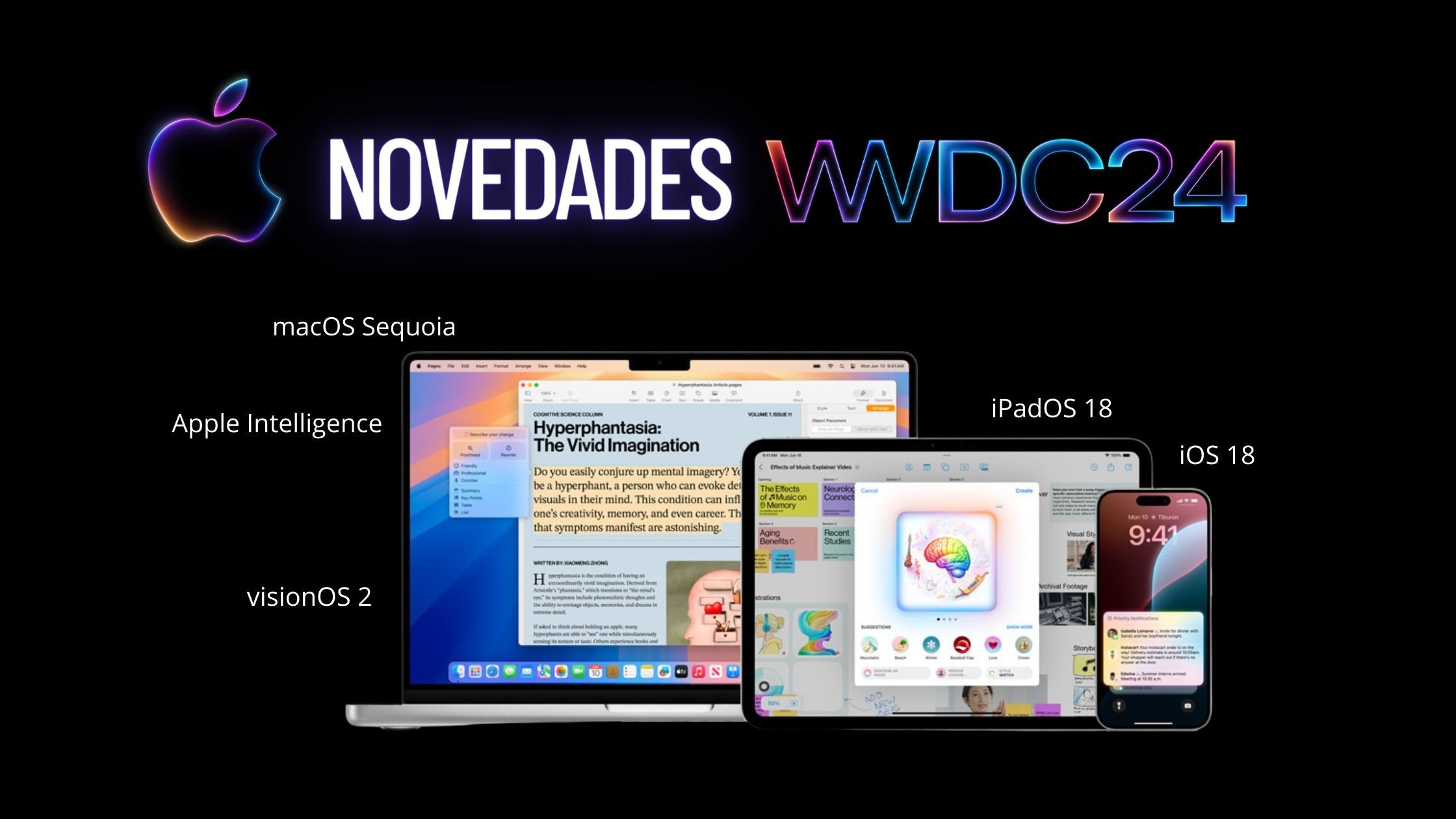 Novedades de Apple en WWDC 2024-